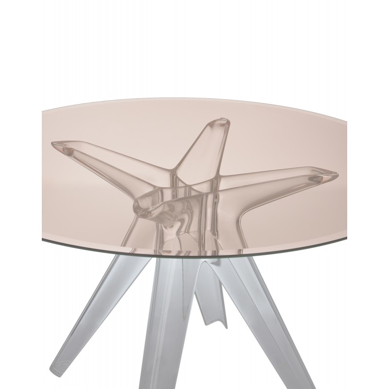 SIR GIO TABLE RONDE STRUCTURE TRANSPARENTE